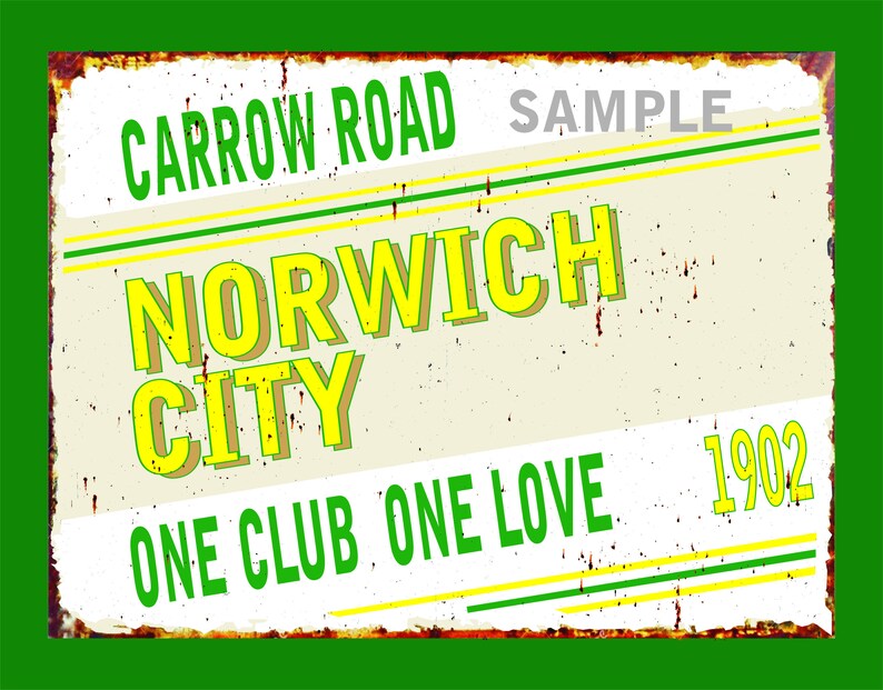 Norwich City Fc Carrow Road Stadium Print Poster Mug Art Metal Sign ...