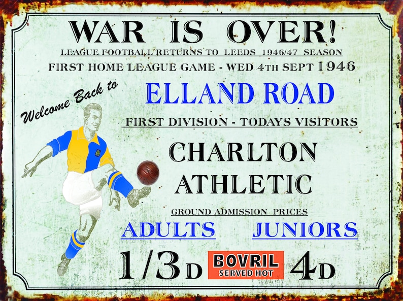 Leeds United Fc Elland Road Stadium Print Poster Mug Art Metal Sign ...