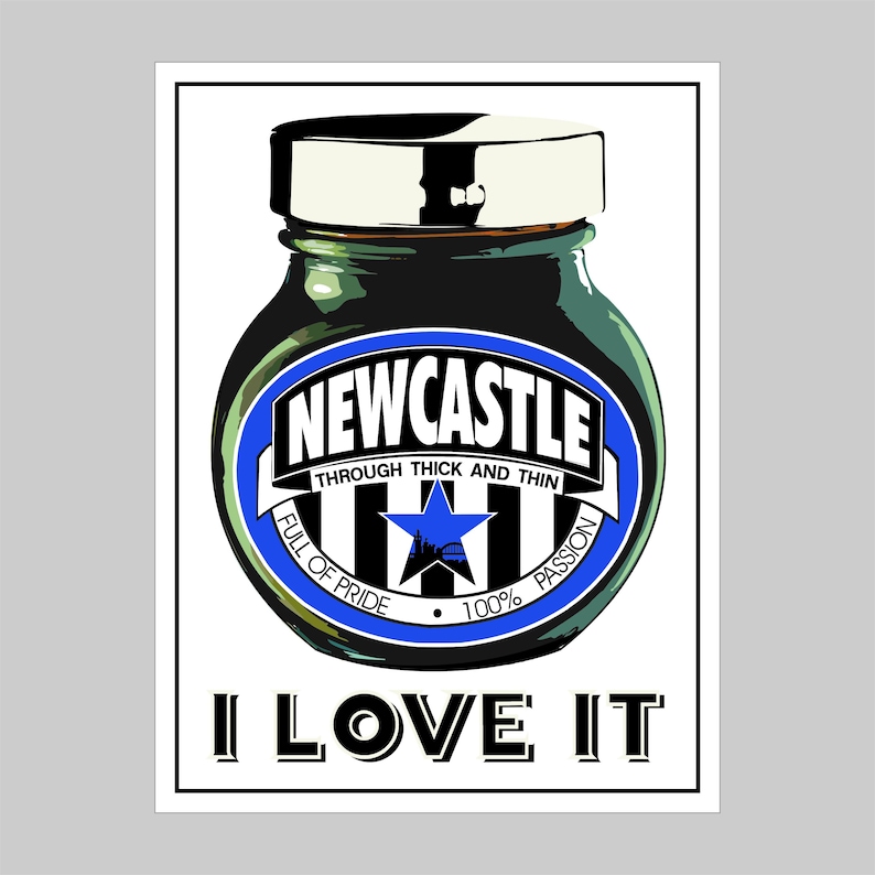 Newcastle United Fc St James Park Stadium Print Poster Mug Art Metal ...