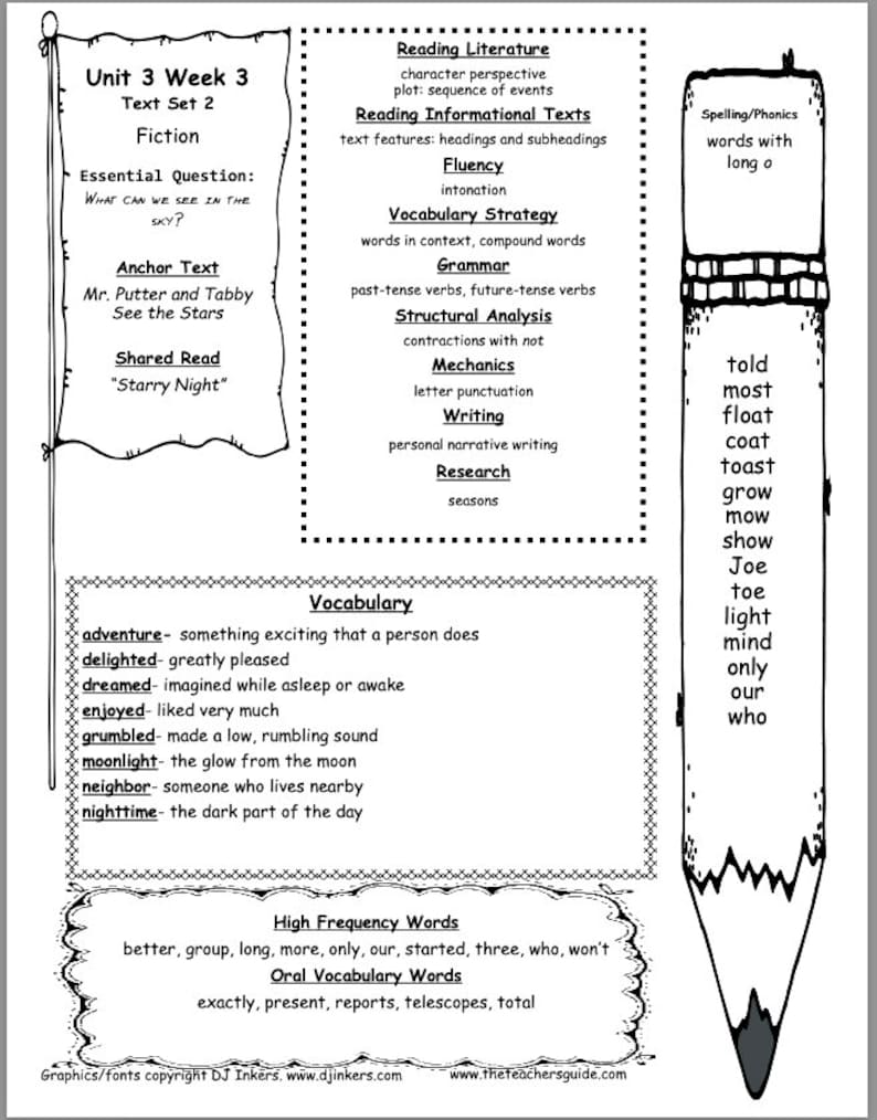 Wonders Grade 2 Unit 3 2023 Worksheet Workbooks - Etsy