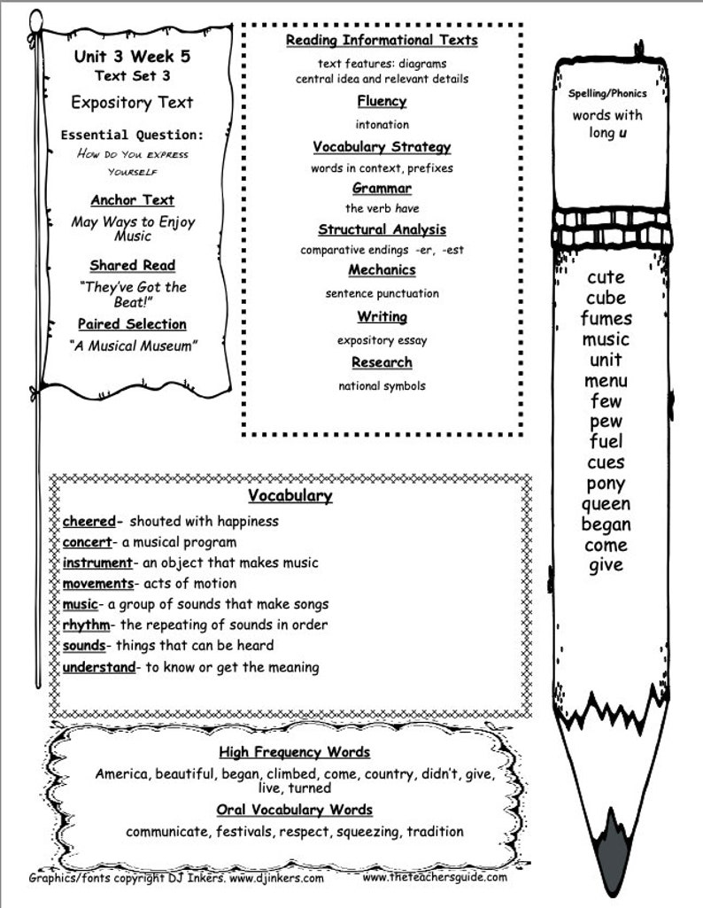 Wonders Grade 2 Unit 3 2023 Worksheet Workbooks - Etsy