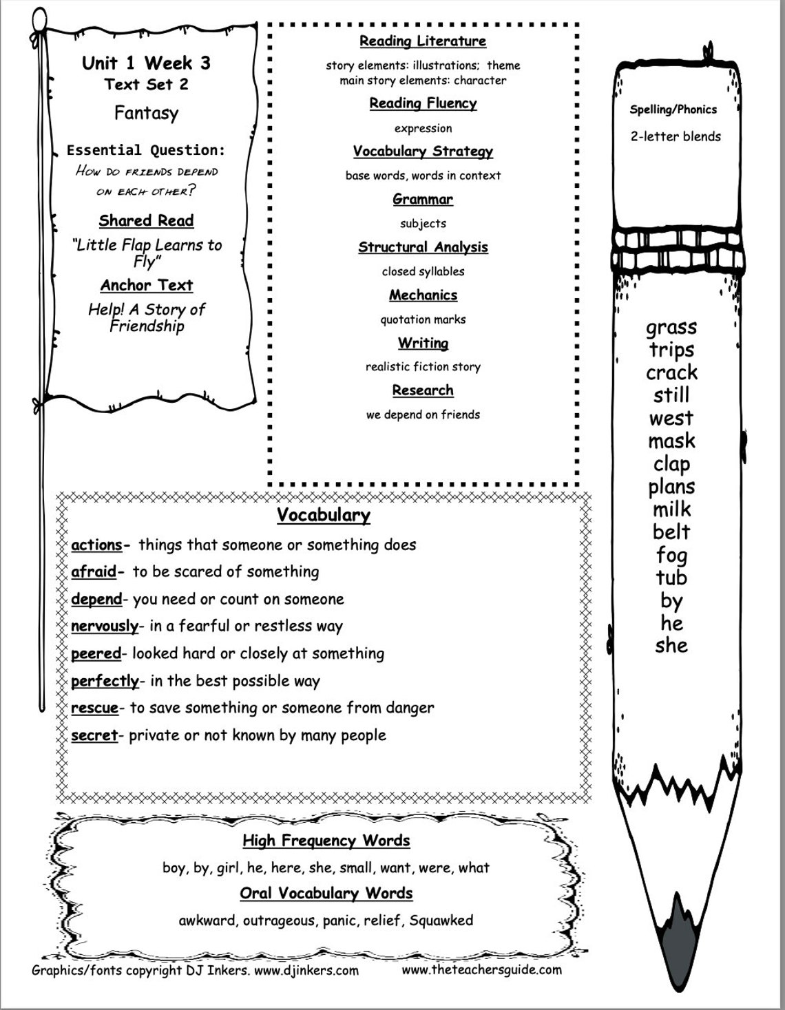 Wonders Grade 2 Unit 1 2023 Full Workbook Packet - Etsy