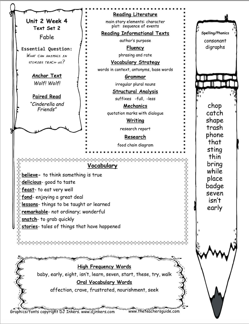 Wonders Grade 2 Unit 2 2023 Full Workbook Packet - Etsy