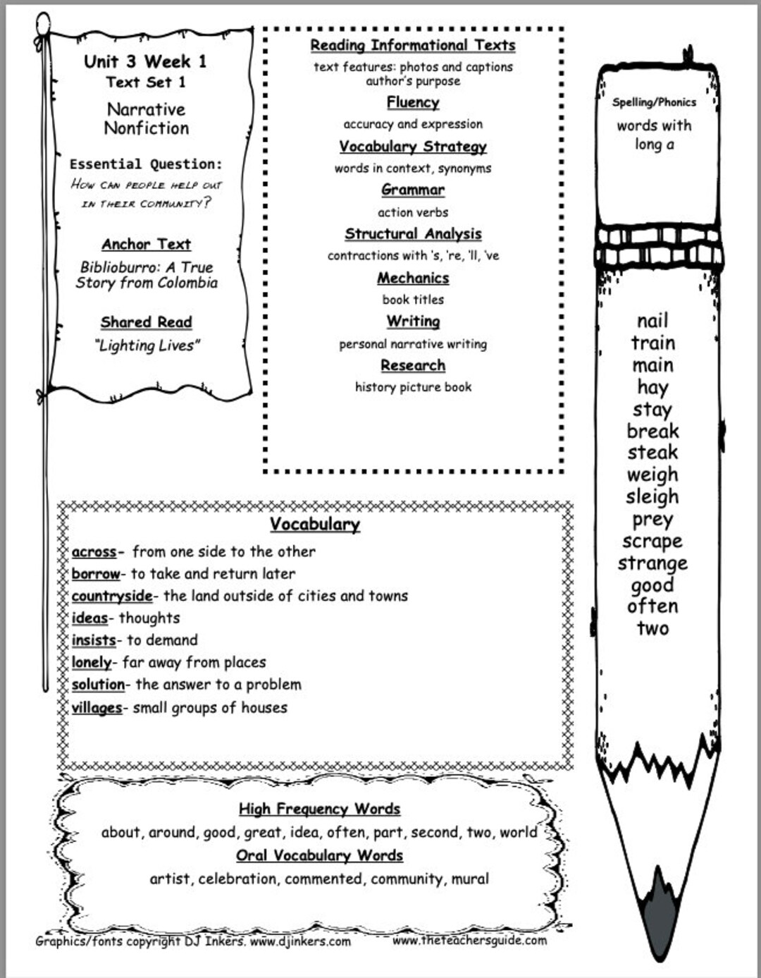 Wonders Grade 2 Unit 3 2023 Worksheet Workbooks - Etsy