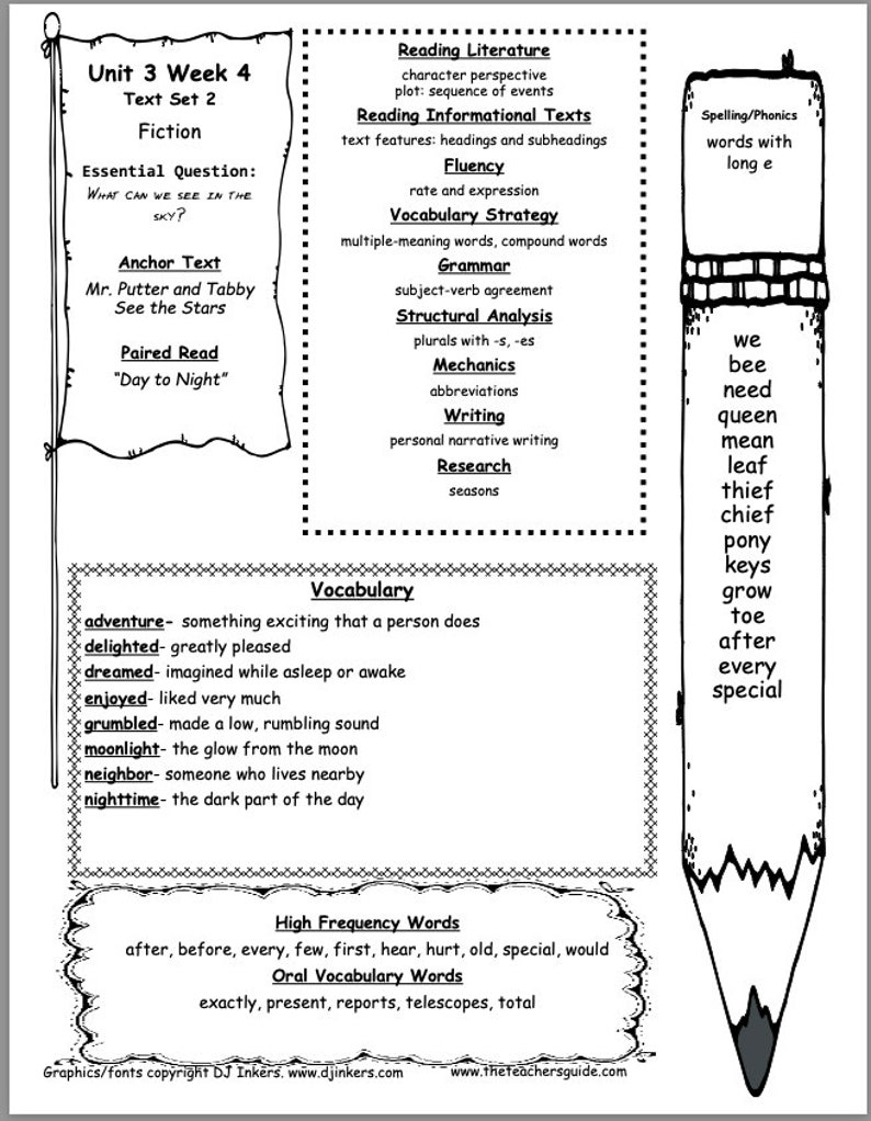 Wonders Grade 2 Unit 3 2023 Worksheet Workbooks - Etsy