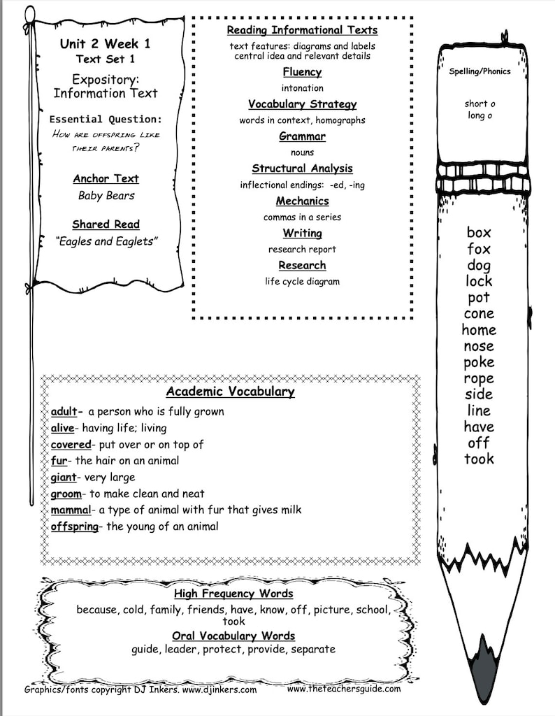 Wonders Grade 2 Unit 2 2023 Full Workbook Packet - Etsy