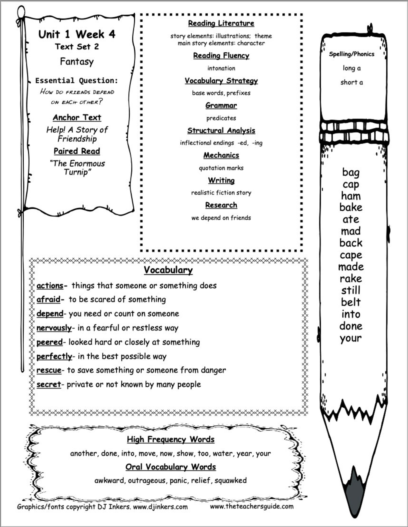 Wonders Grade 2 Unit 1 2023 Full Workbook Packet - Etsy