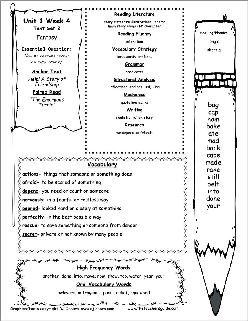 Wonders Grade 2 Unit 1 2023 Full Workbook Packet - Etsy