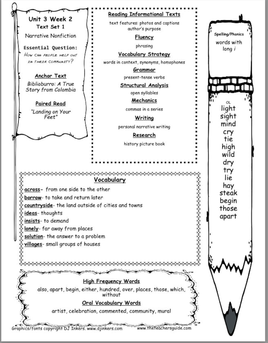 Wonders Grade 2 Unit 3 2023 Worksheet Workbooks - Etsy