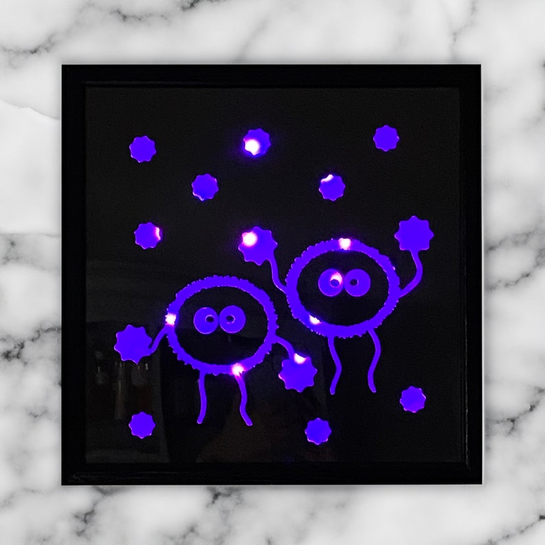 Soot Sprite Laser-cut Wood LED Sign Illuminated Wall Decor - Etsy