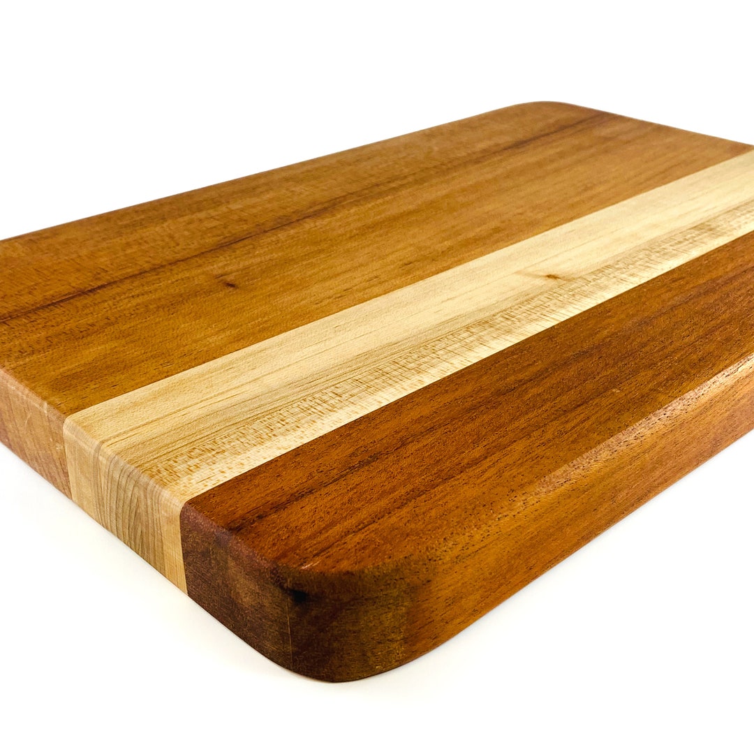 Tri-color Maple and Mahogany Cutting Board - Etsy