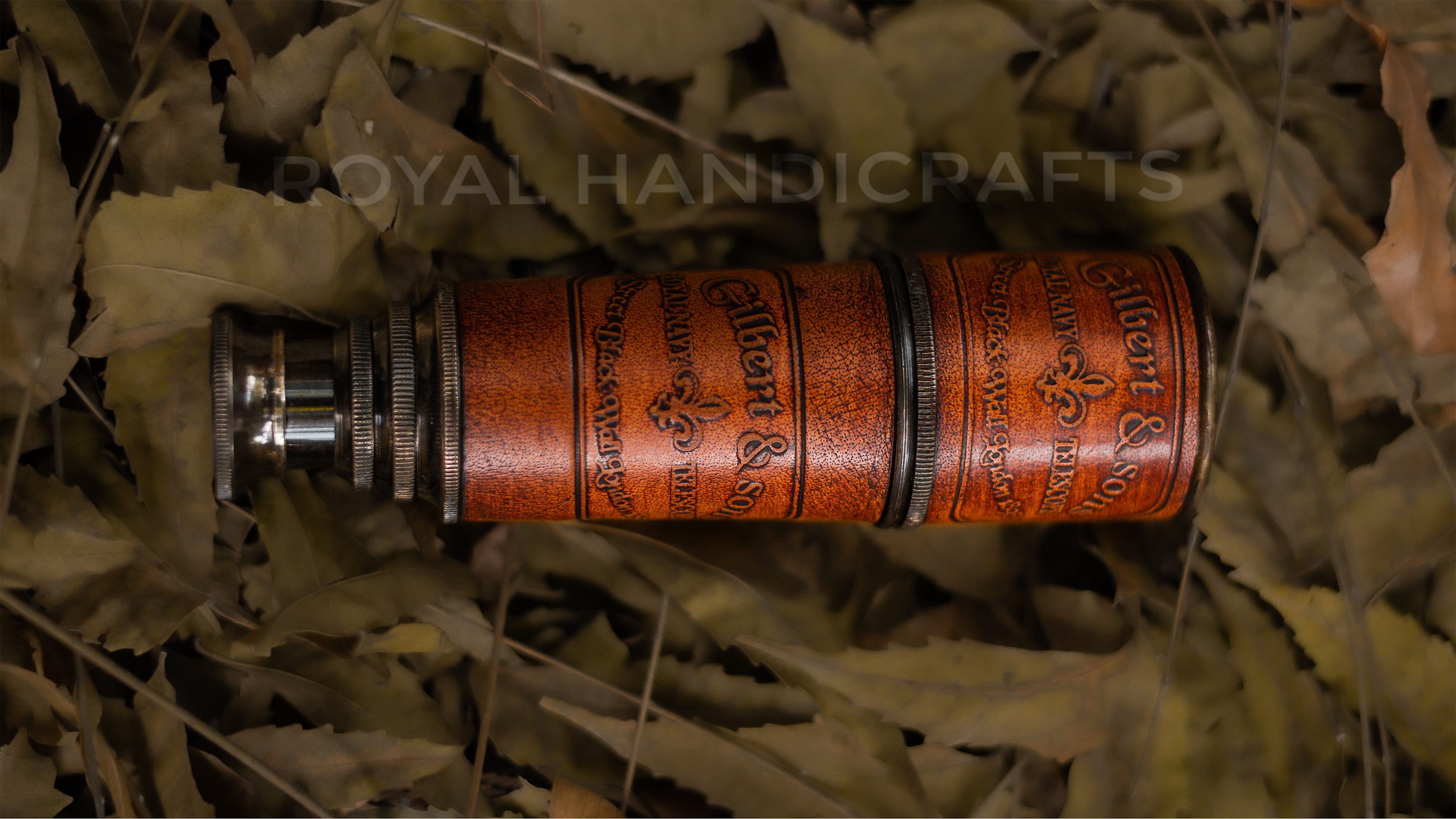 Gilbert & Sons Royal Navy Telescope: Vintage Nautical Spyglass in Solid ...