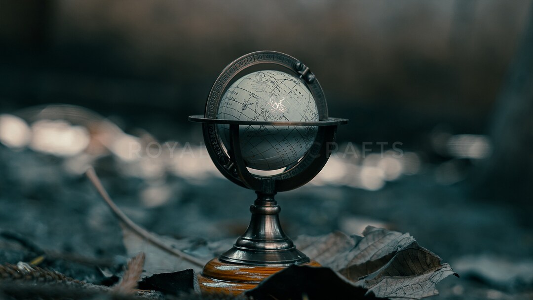 Brass Nautical Armillary Tabletop Sphere World Globe Marine World Globe ...