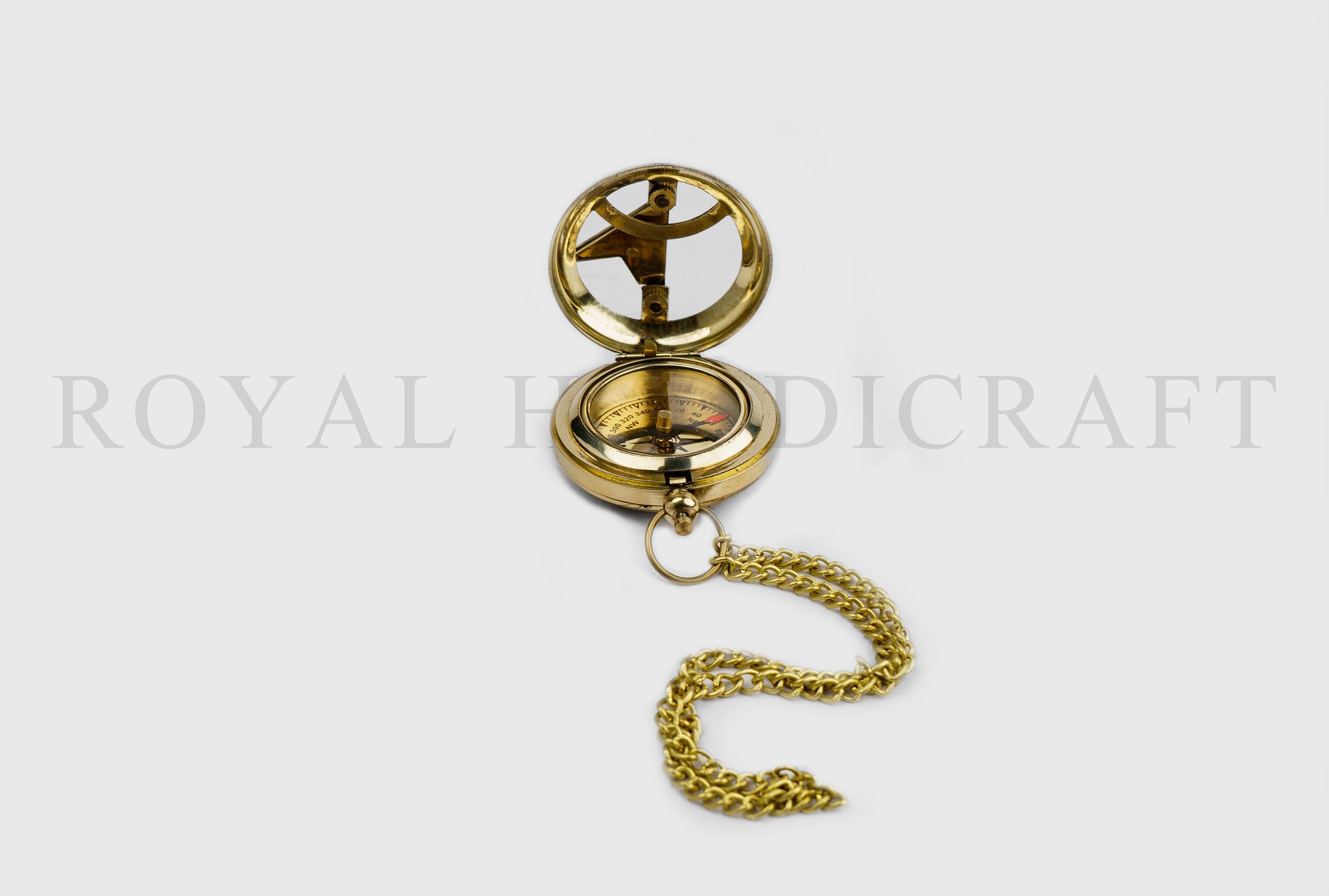 Vintage Brass Sundial Compass With Leather Cover - 2 Inch | Perfect ...