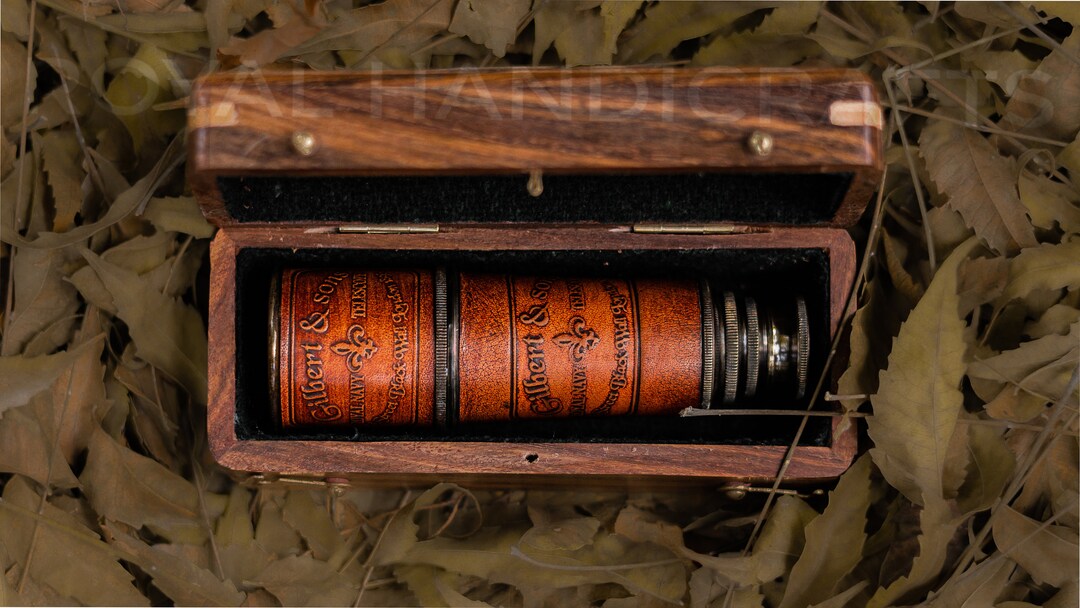 Gilbert & Sons Royal Navy Telescope: Vintage Nautical Spyglass in Solid ...