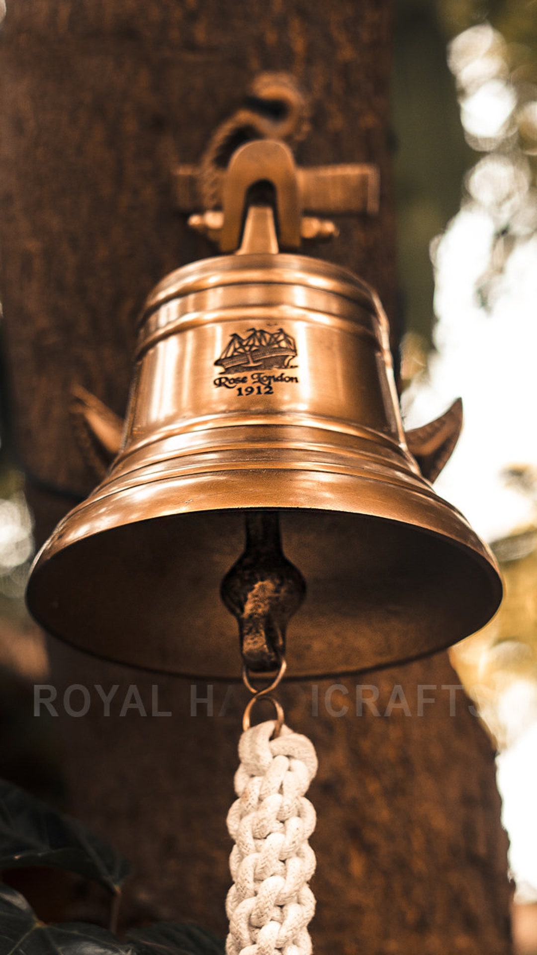 Vintage Rose London Door Bell 1912 - Nautical Charm With Heavy Sound ...