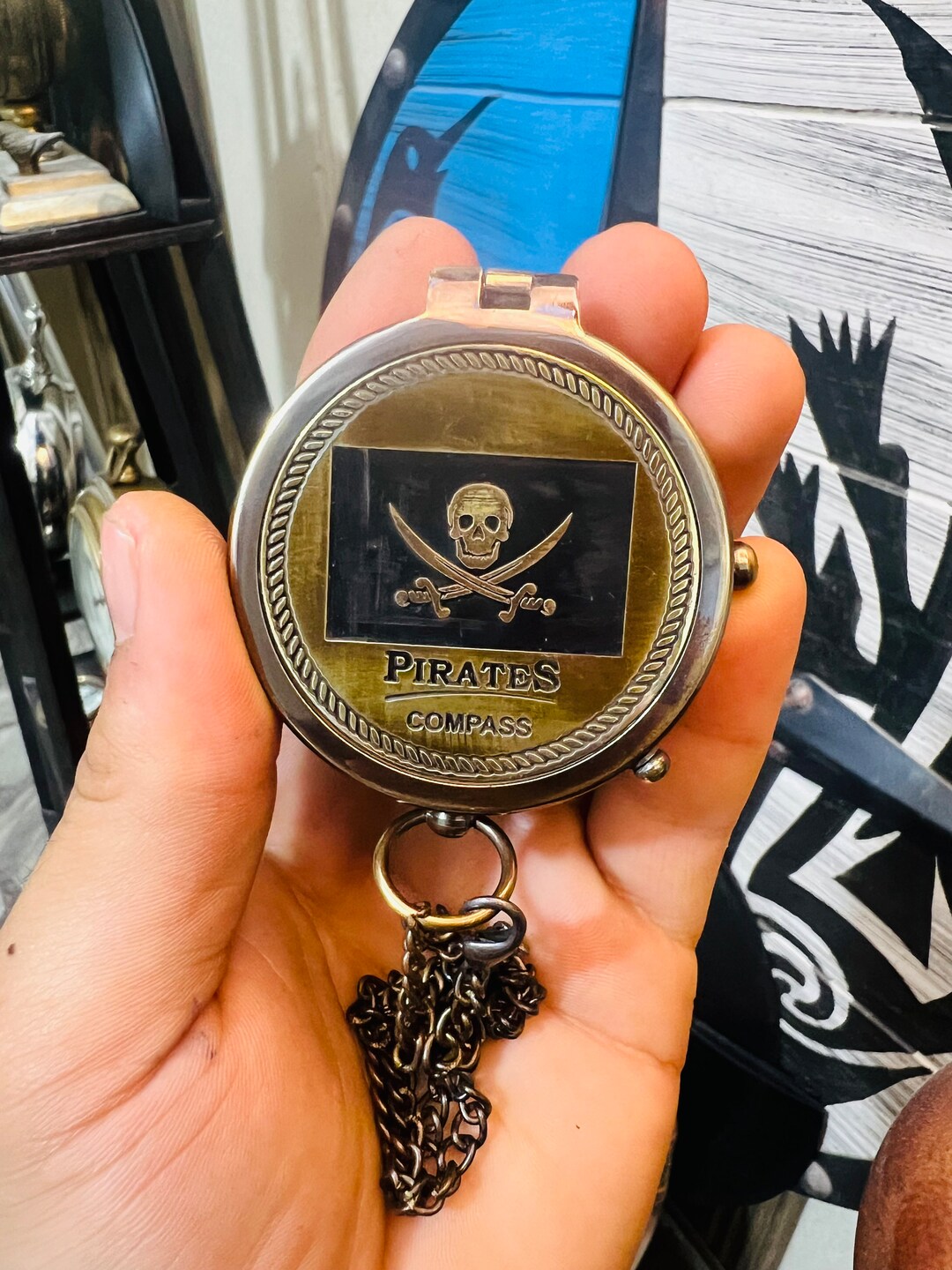 Premium Brass Pirates Compass 2 Inch Authentic Nautical Navigation ...