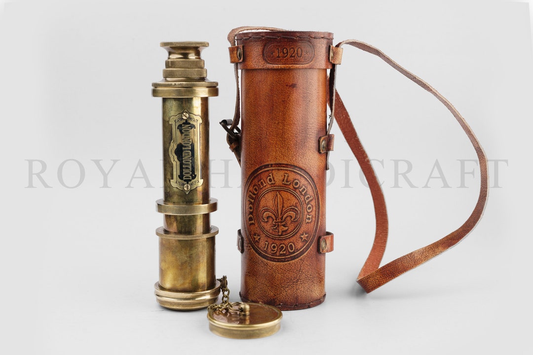 Premium Handcrafted Brass Telescope With High Magnification and ...