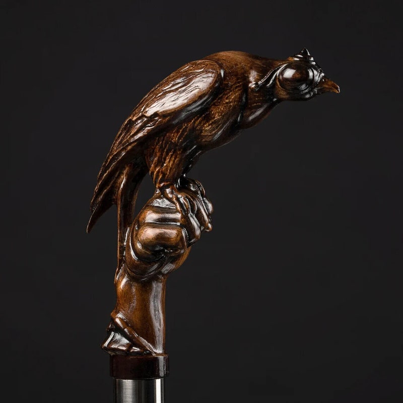 Carved Walking Stick - Etsy