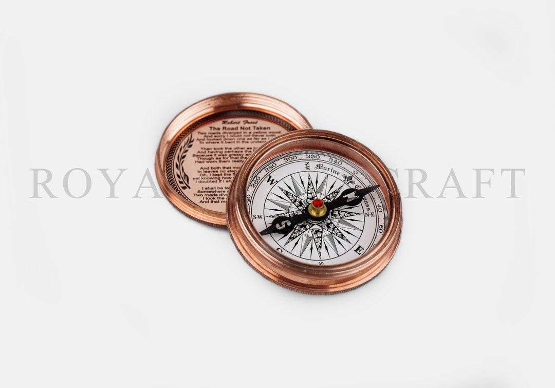 Timeless Direction 2-inch Brass Compass With Engraved Quote Perfect ...