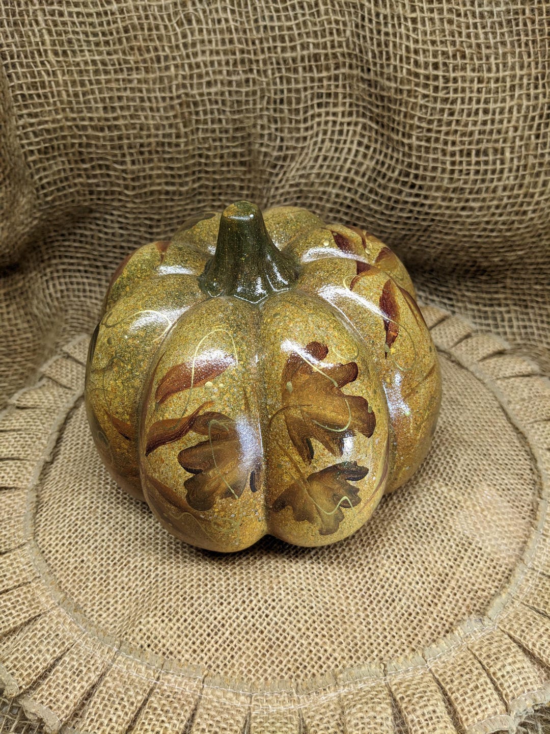 Fall Painted Ceramic Pumpkin - Etsy