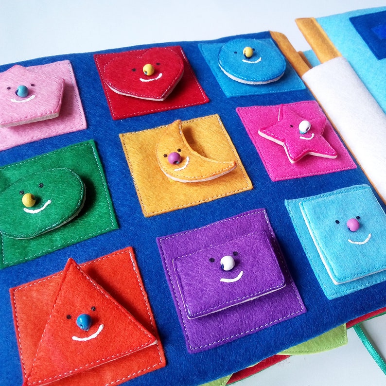 Personalized Toddler Quiet Book: Montessori Handmade Felt Activity Book ...
