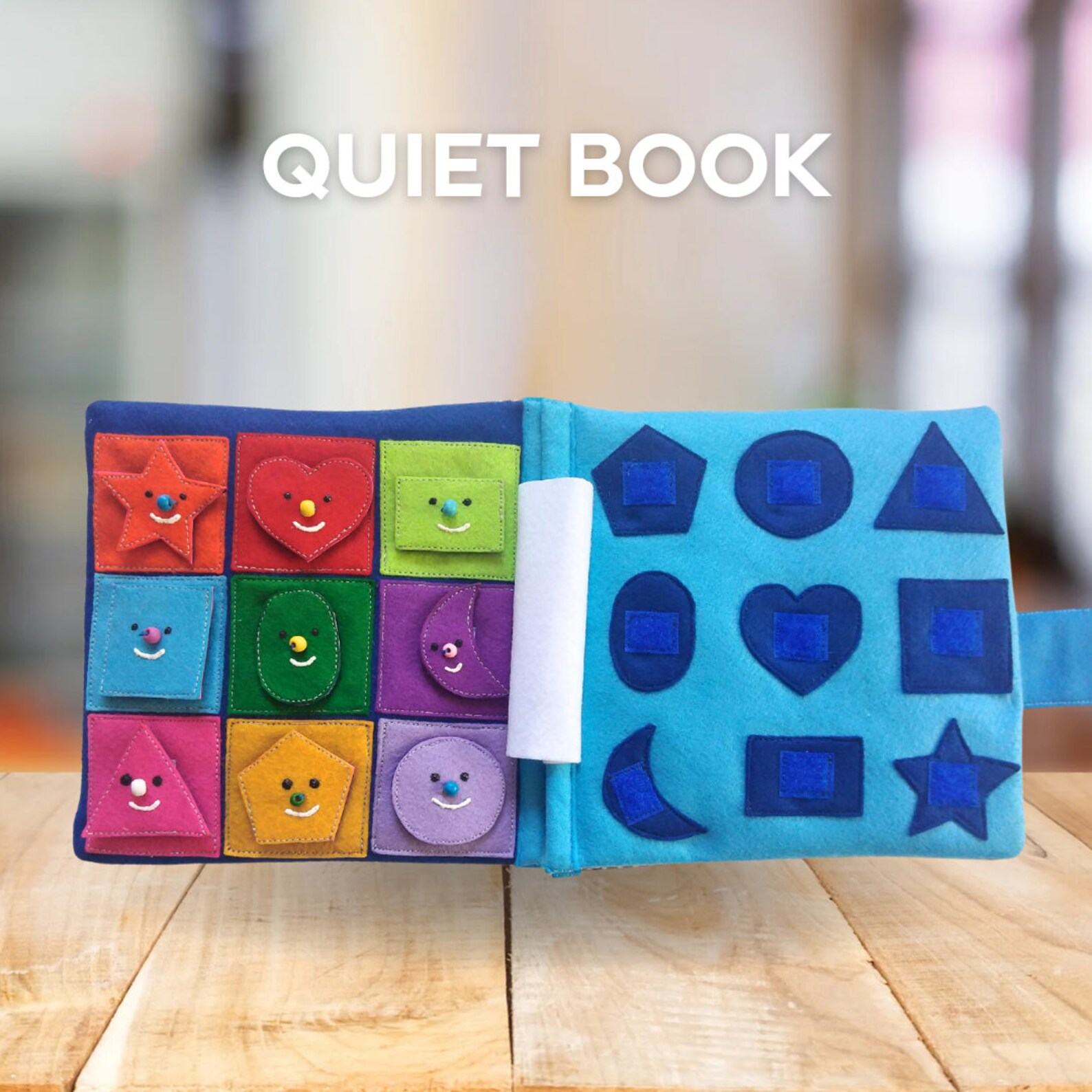 Toddler Quiet Book, Montessori Preschool Learning Activity, Educational ...