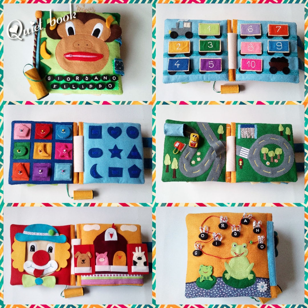Personalized Toddler Quiet Book: Montessori Handmade Felt Activity Book ...