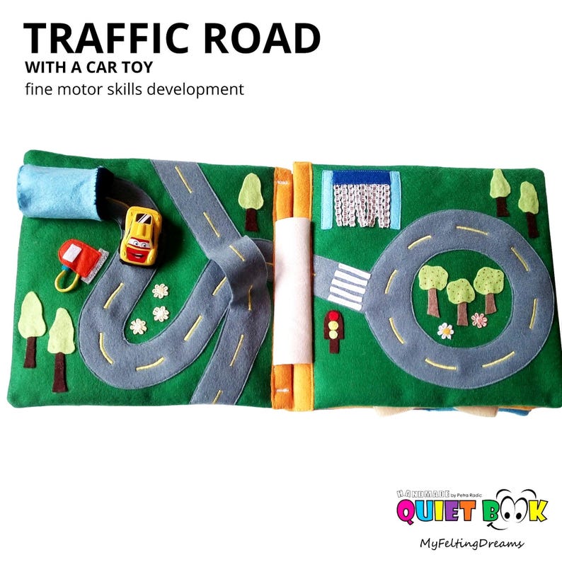 Personalized Toddler Quiet Book: Montessori Handmade Felt Activity Book ...