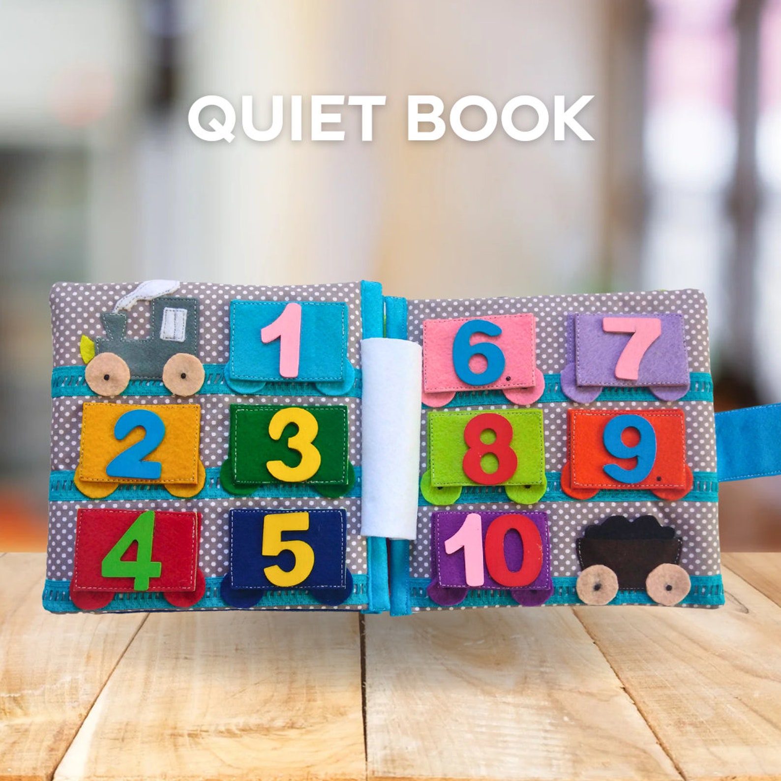 Toddler Quiet Book, Montessori Preschool Learning Activity, Educational ...