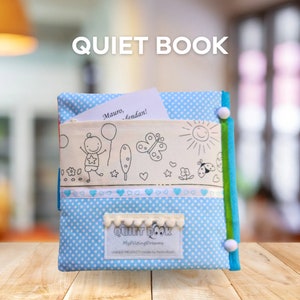 Toddler Quiet Book, Montessori Preschool Learning Activity, Educational ...