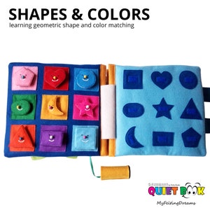 Personalized Toddler Quiet Book: Montessori Handmade Felt Activity Book ...