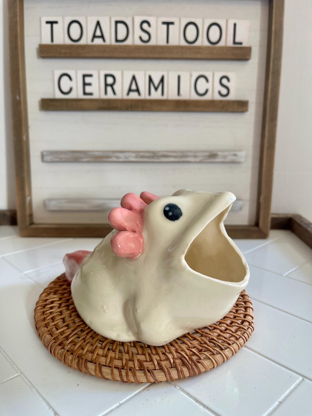 Hand Made Pottery Axolotl Frog Scrubby Holder. Cute Axolotl. Custom ...