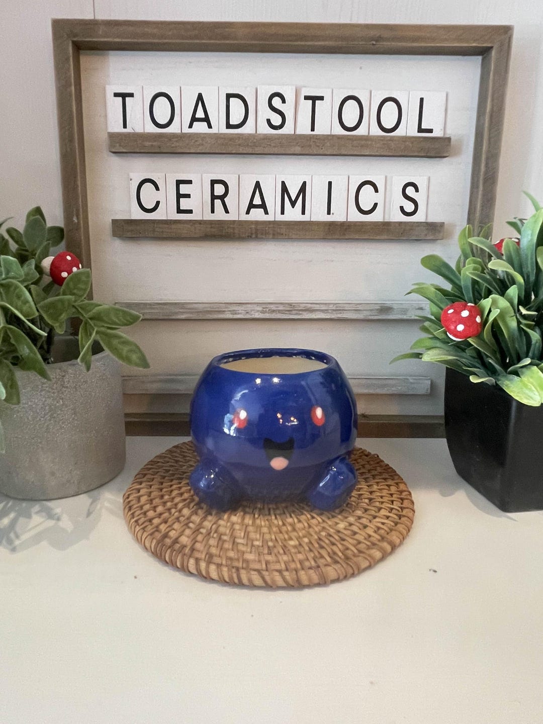 Oddish Planter | Video Game–inspired Ceramic Planter | Handmade ...