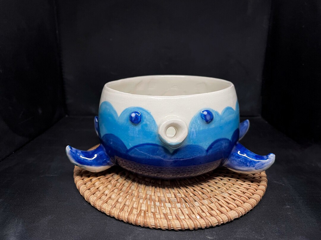 Squid/octopus Ceramic Yarn Bowl Cute - Etsy