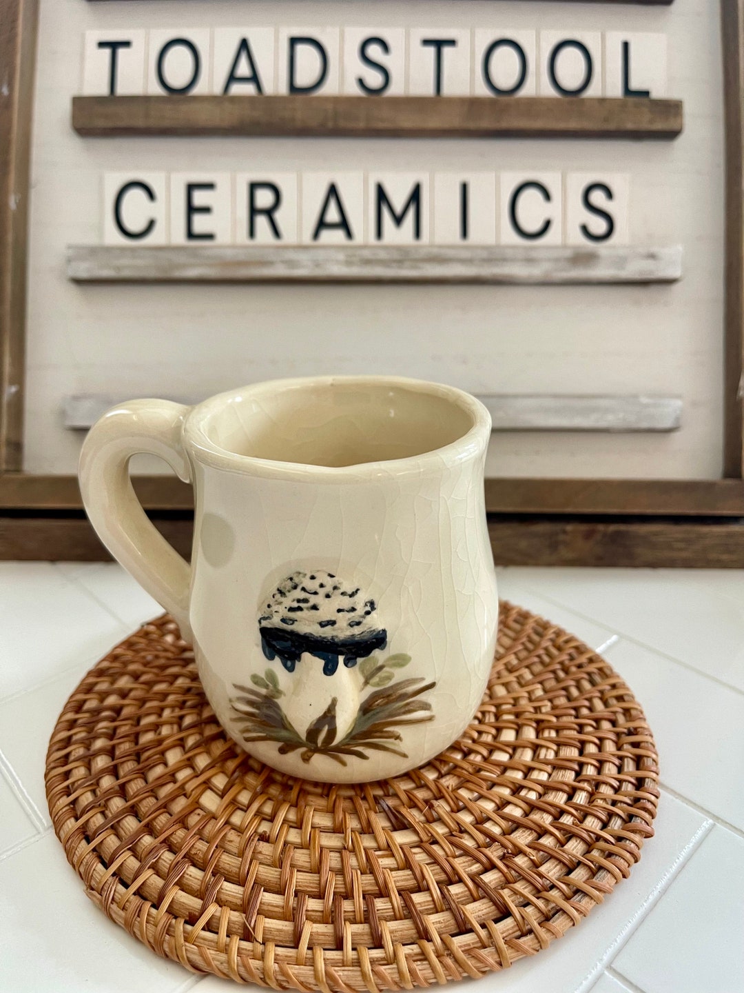 Small Inky Cap Mushroom Mug . Homemade Pottery - Etsy