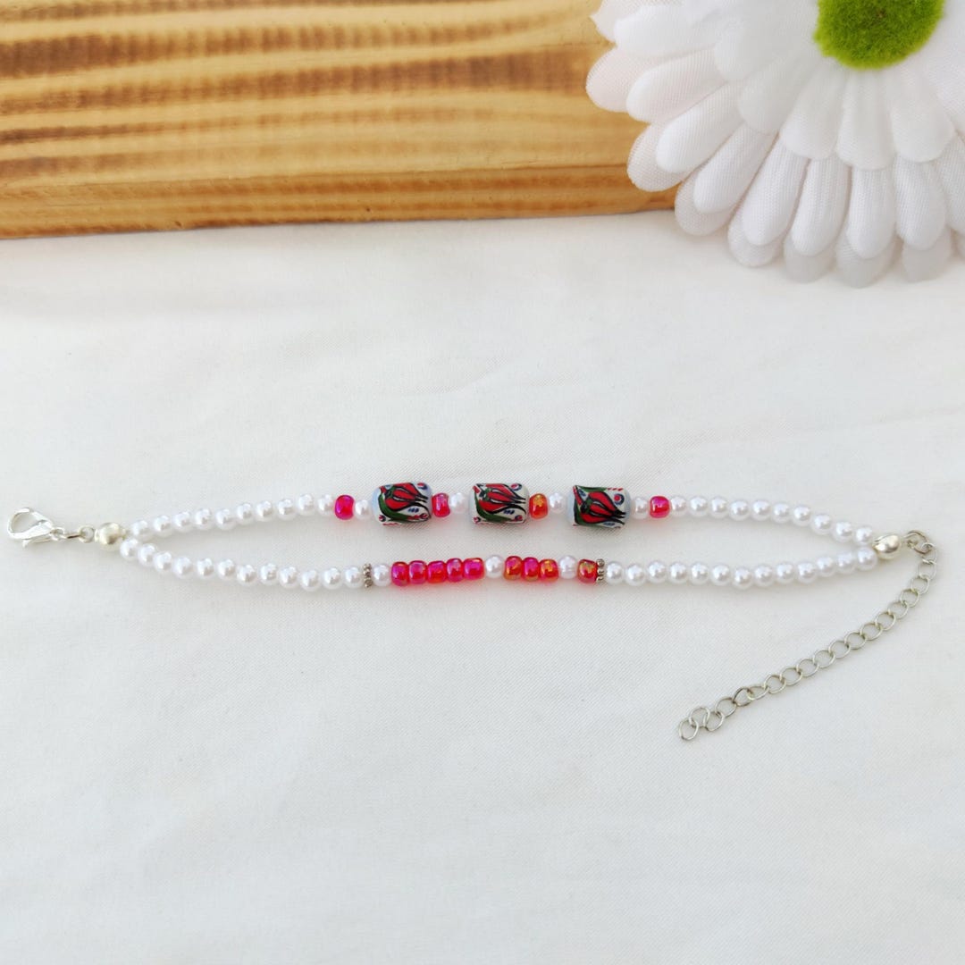 Custom Morse Code Bracelet With Ceramic Beads, Personalized Gift for ...