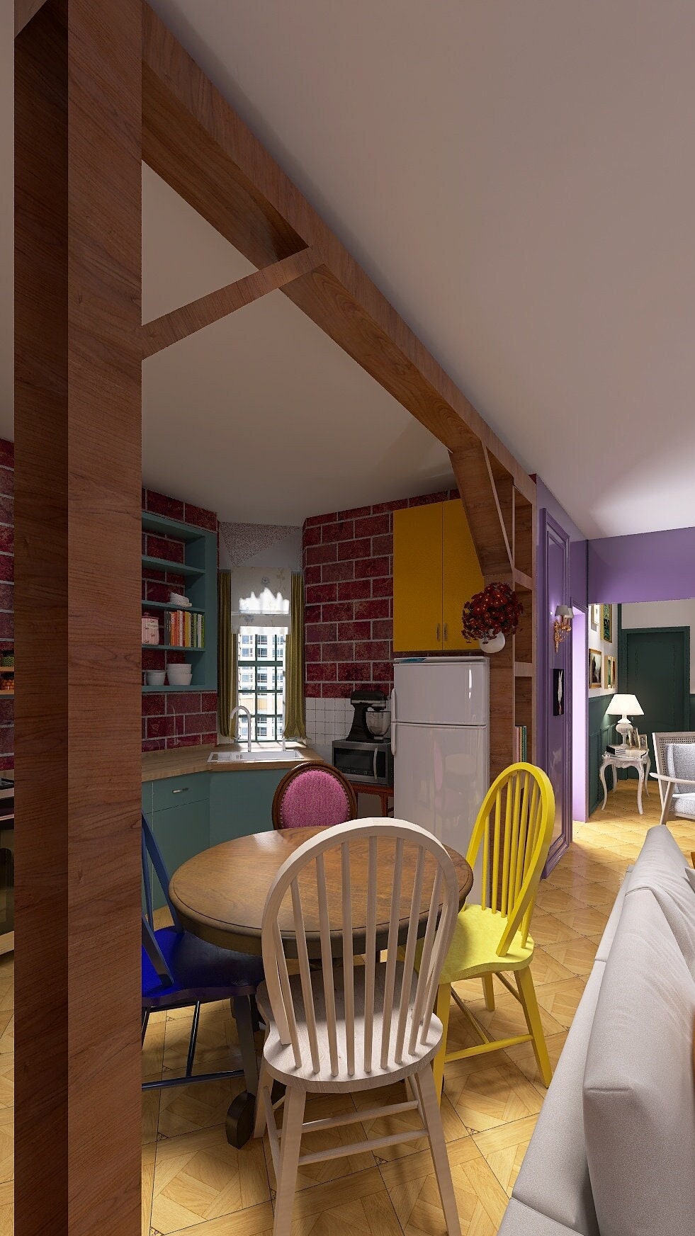 Friends Apartment 3d Floorplan - Etsy