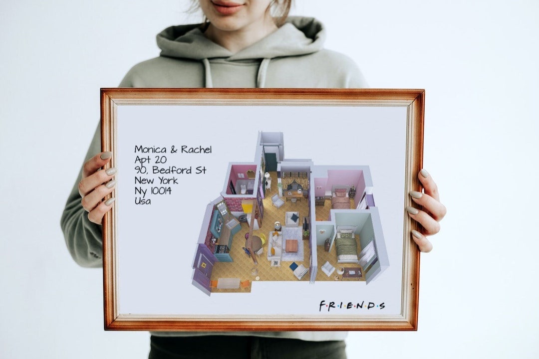 Friends Apartment 3d Floorplan - Etsy