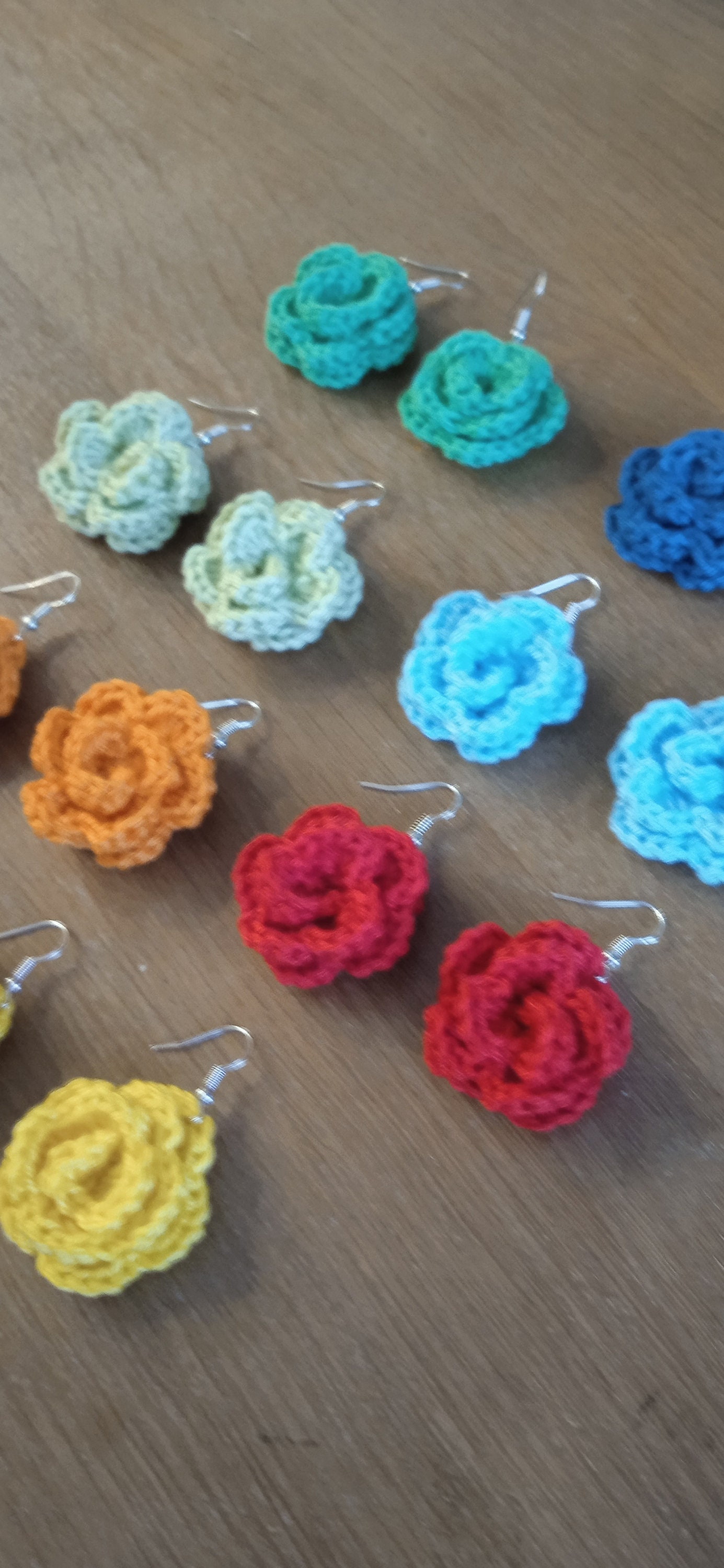 Crochet Earrings - Etsy