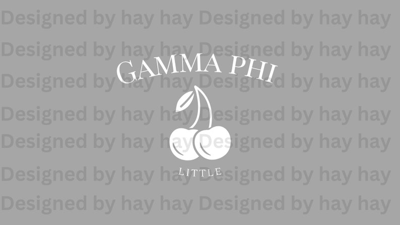 Big/little Sorority Merch PNG, Cricut Download, Gamma Phi, Cherry, Gamma Phi Beta, Sorority ...