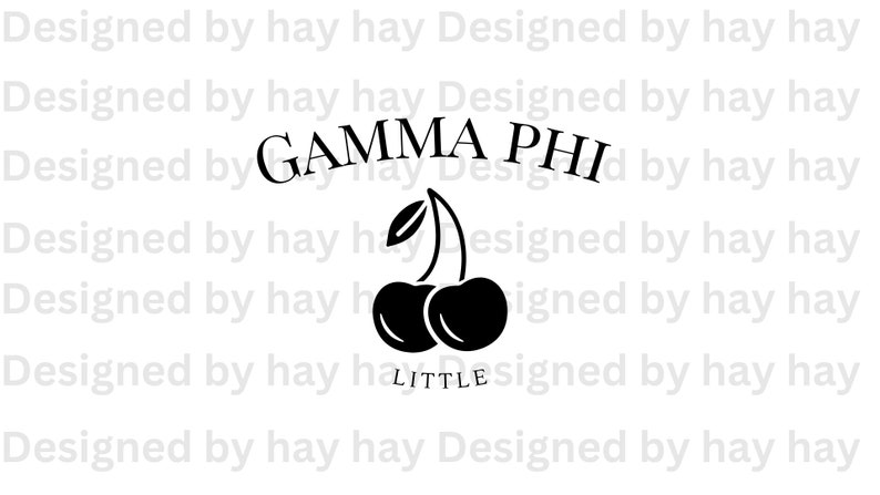 Big/little Sorority Merch PNG, Cricut Download, Gamma Phi, Cherry ...