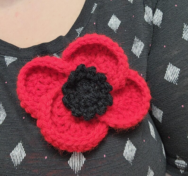 Crochet Poppy Pattern - Etsy