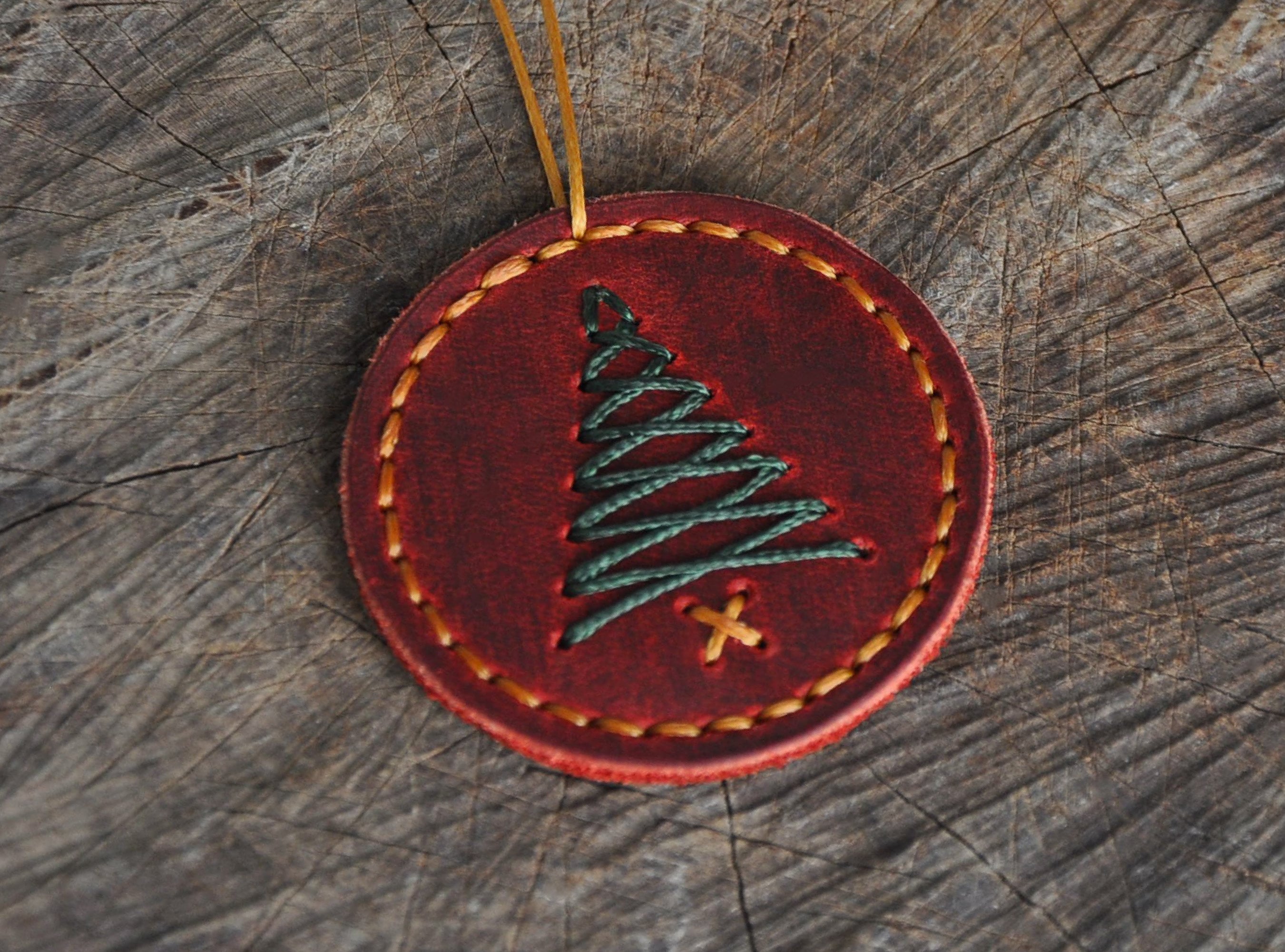 Leather Christmas Tree Ornament Pattern Video Tutorial Pdf - Etsy Canada
