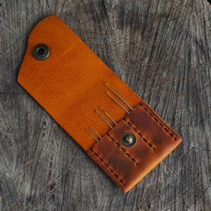 Leather Needle Case PDF Pattern: Simple Leather Craft (video Tutorial ...
