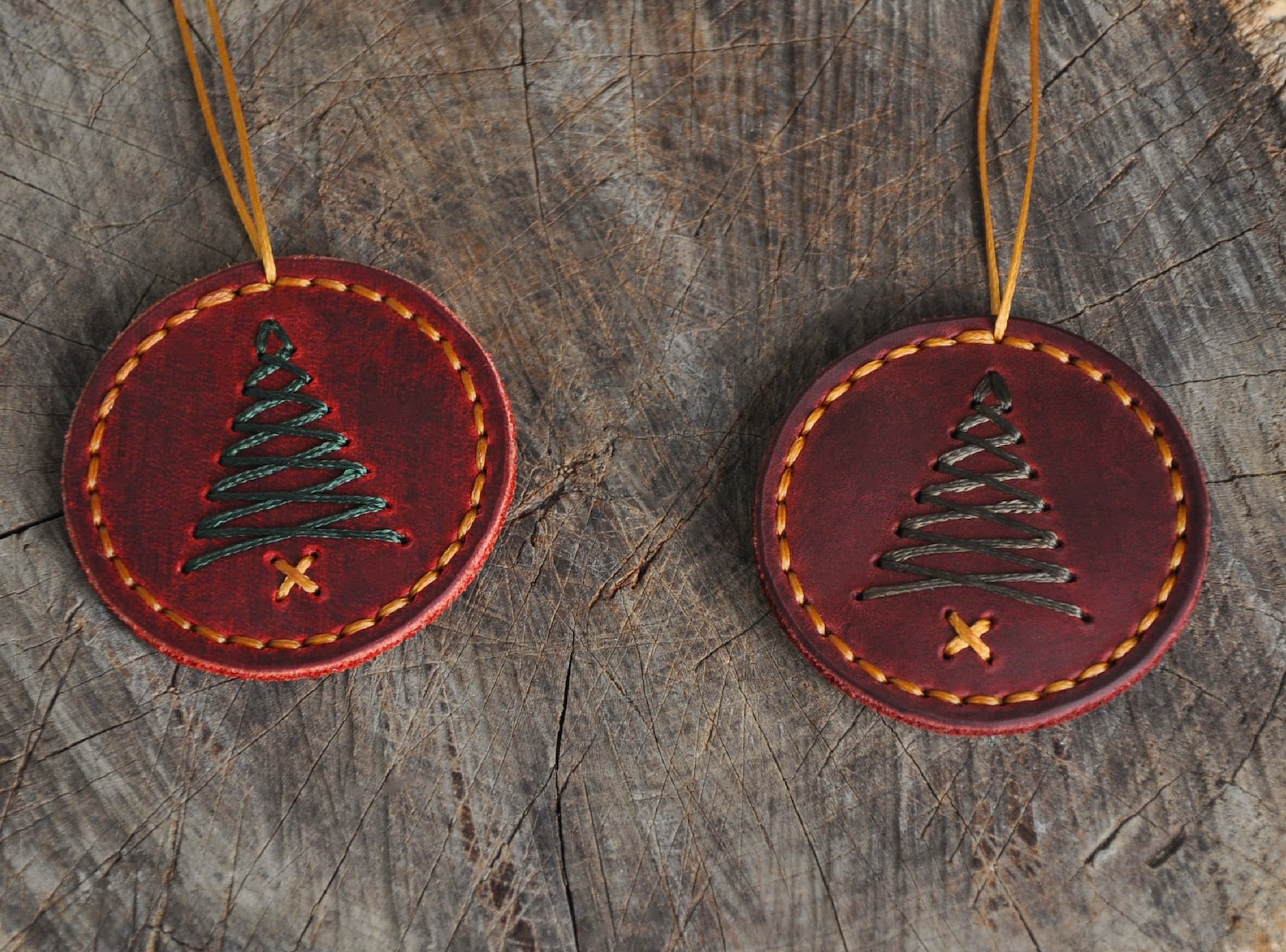 Leather Christmas Tree Ornament Pattern Video Tutorial Pdf Pattern ...