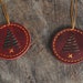 Leather Christmas Tree Ornament Pattern - Video Tutorial - Pdf Pattern ...