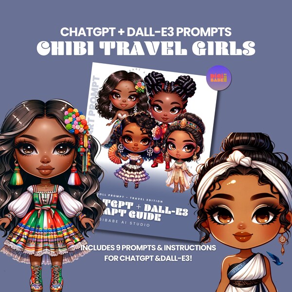 African American Chibi Prompt Guide - Etsy