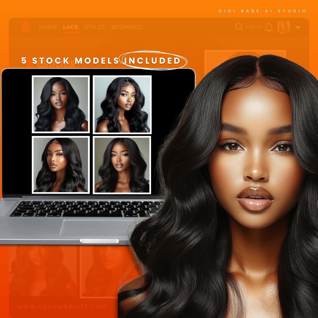 Wigflix Bookings Flyer, DIY Canva Template, Hair Availability Open ...