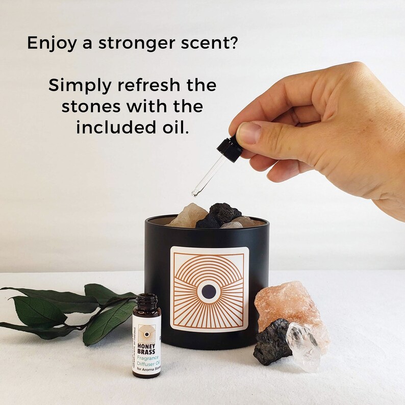 FOREST Aroma Stones Set / Pre-scented Lava Rocks and Crystals ...